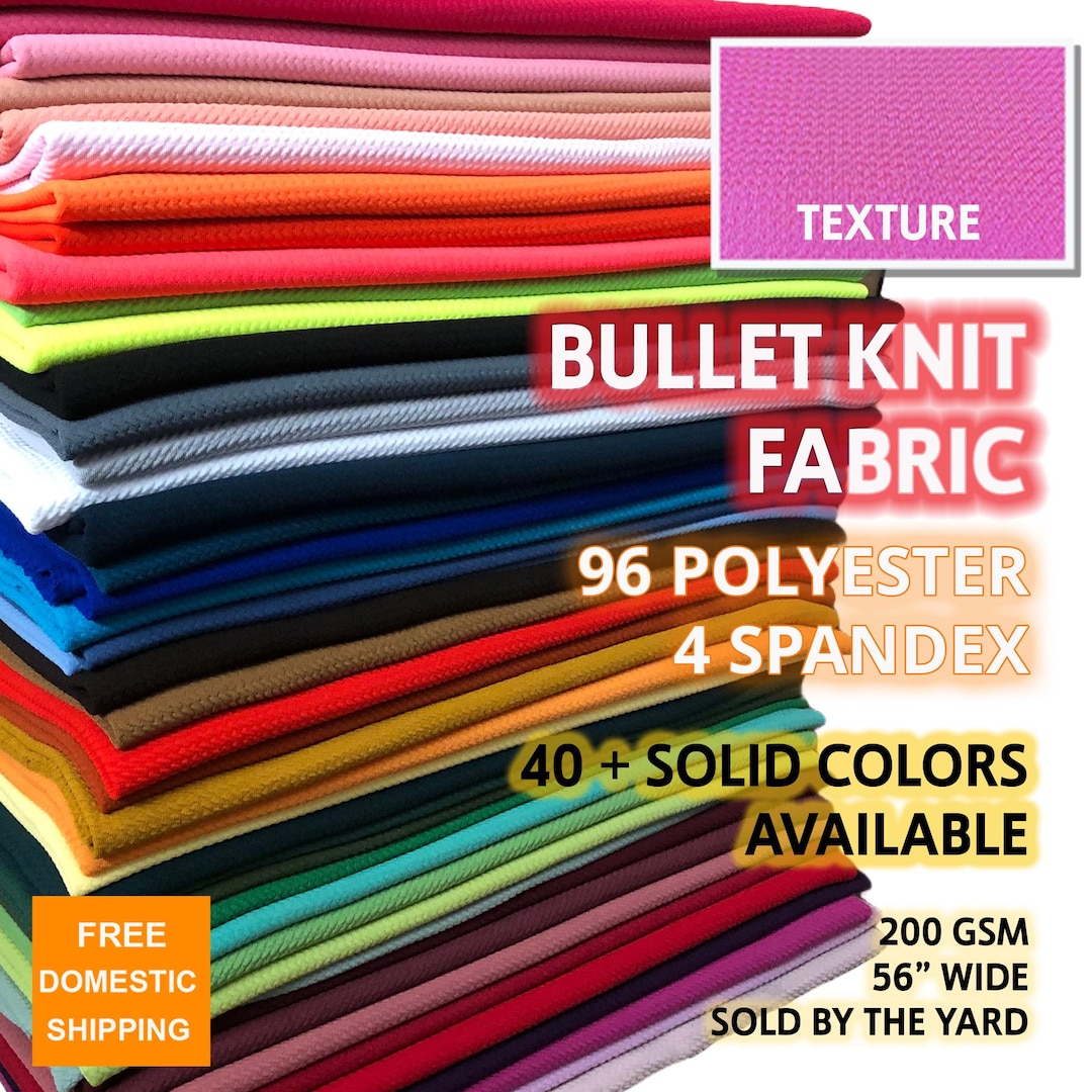 Solid Colors Bullet Textured Knit Fabric by the Yard - Etsy