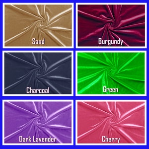 Apparel Velvet Fabric-solid Colors Collection-sold by the Yard - Etsy