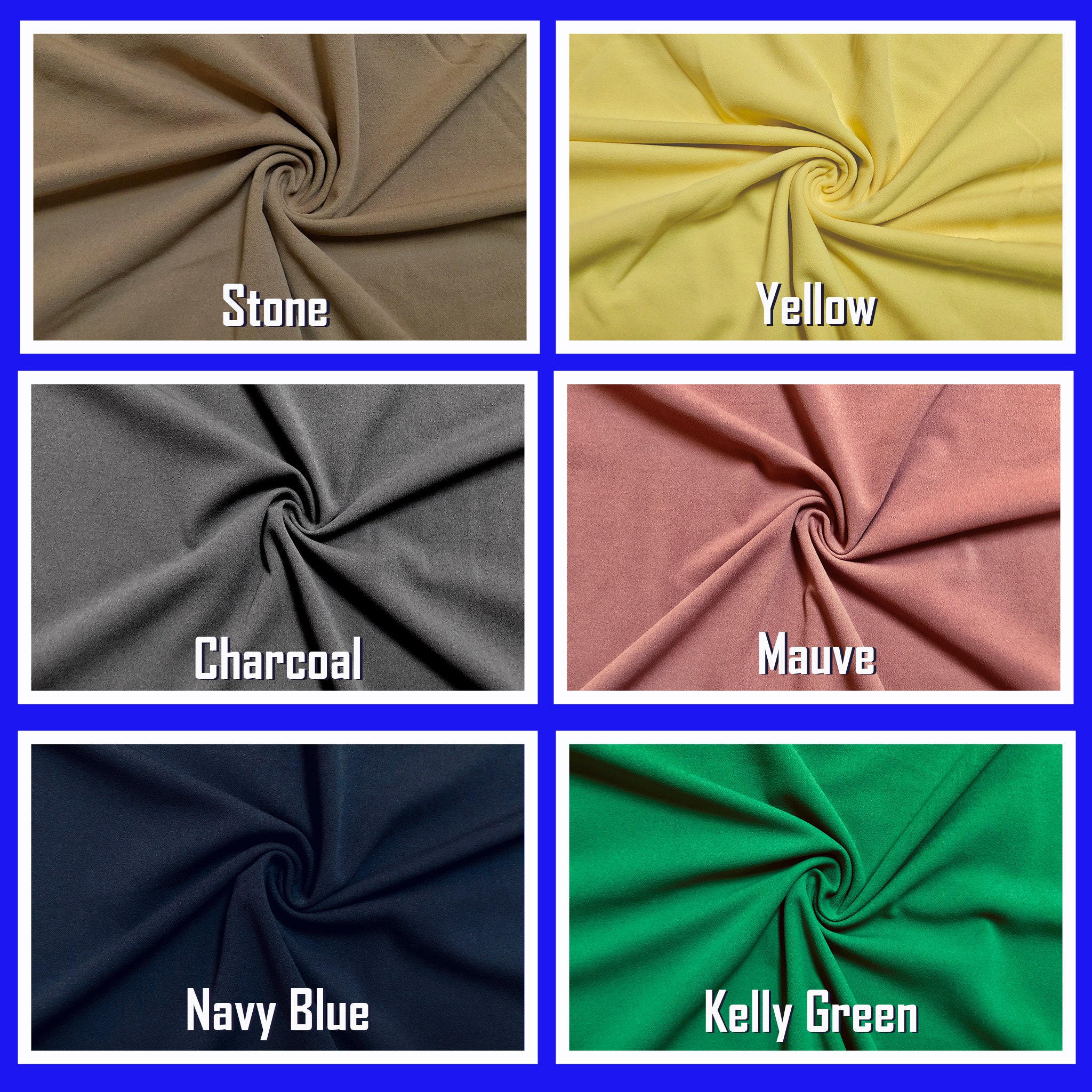 Techno Crepe Fabric| Solid Colors Collection| Sold by the Yard |double ...