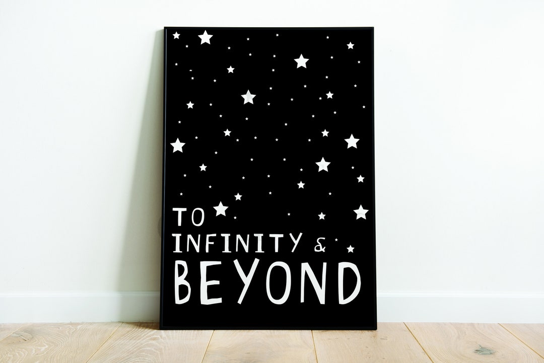 To Infinity and Beyond Wall Art Print, Children's Print, Kid's Bedroom ...