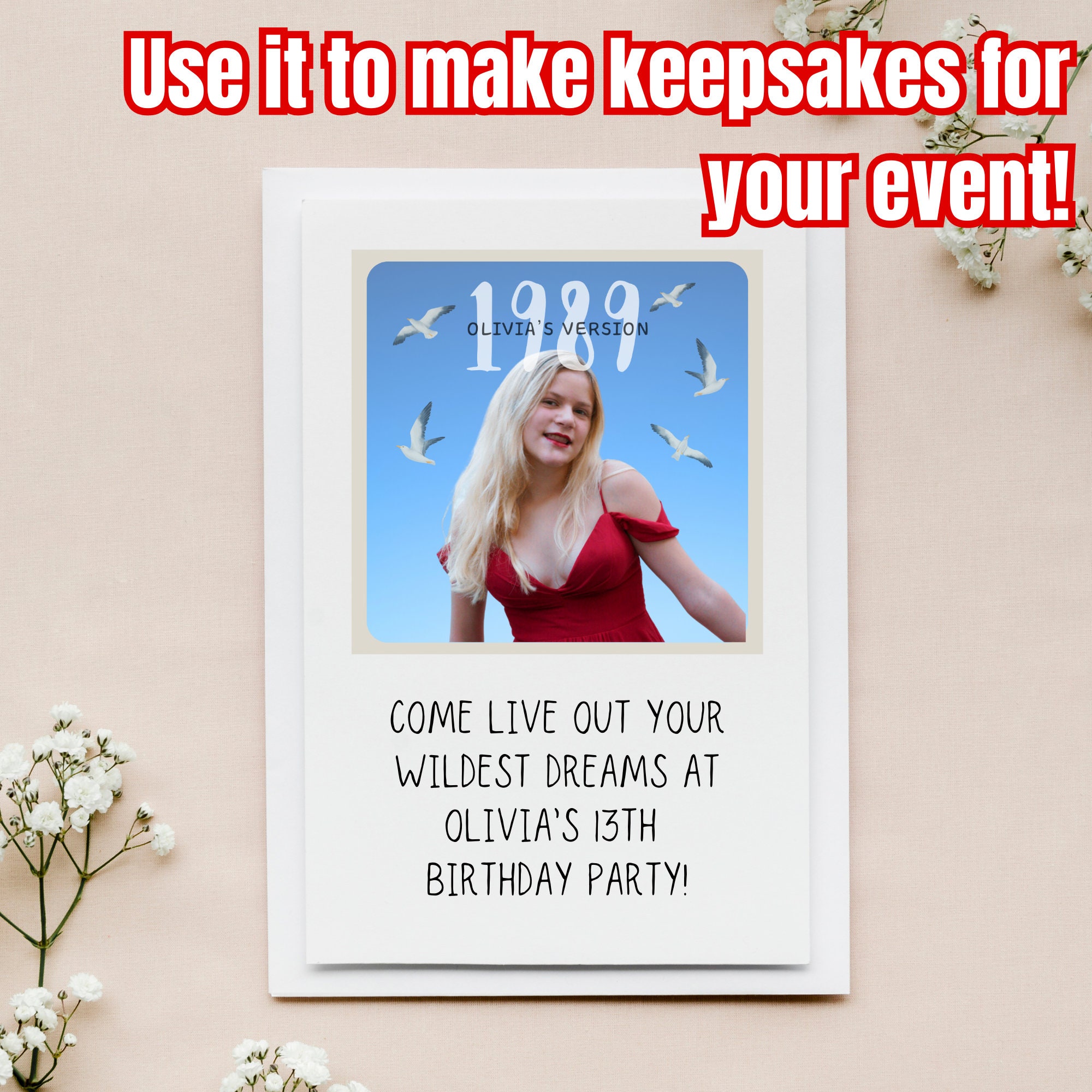 Custom 1989 Canva Template Graphic Digital Download Poster - Etsy