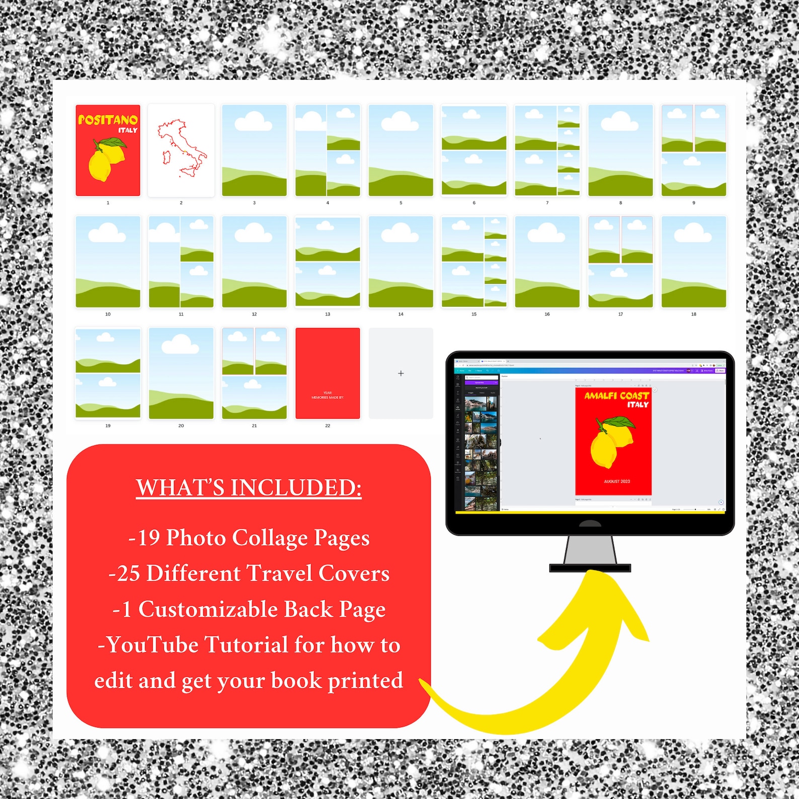 Set of 25 Travel Coffee Table Book Cover Templates, Luxury, Cruising ...