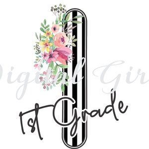 Back to School Sublimation. 1st First Grade PNG. Teachers. First Day ...