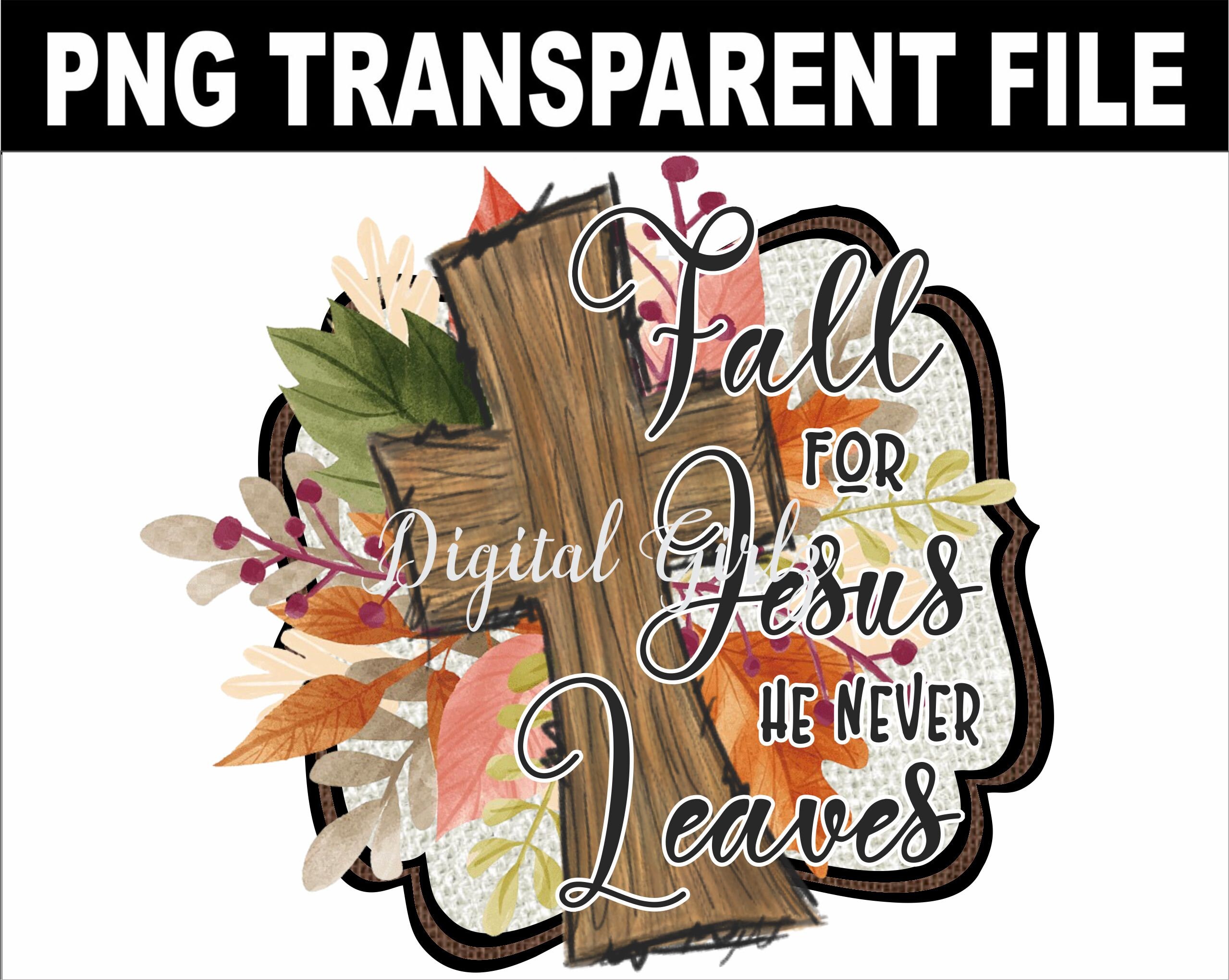 Religious Fall Sublimation PNG. Autumn. October. Leaves - Etsy