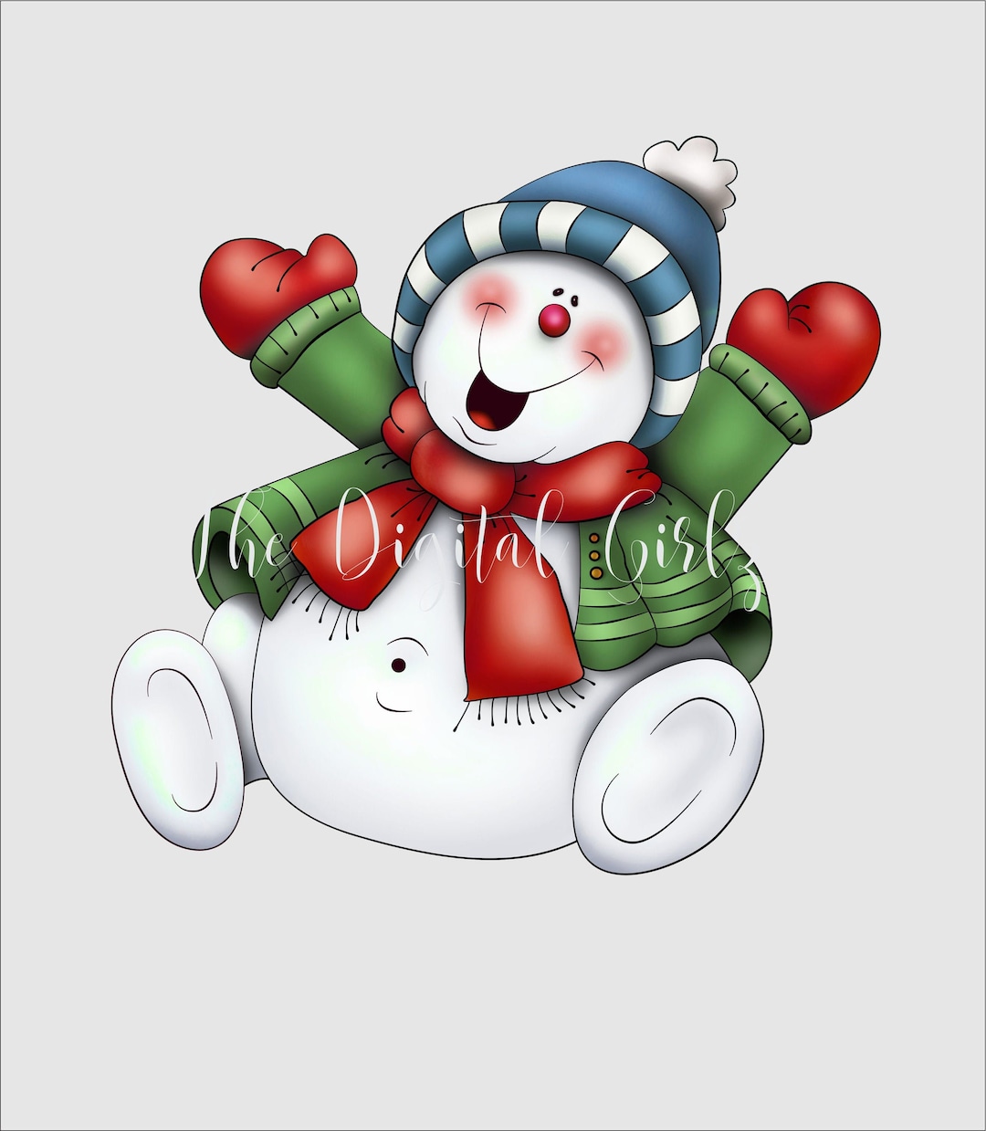 Christmas. Snowman. Santa Clause. Winter. Reindeer. Instant Download ...