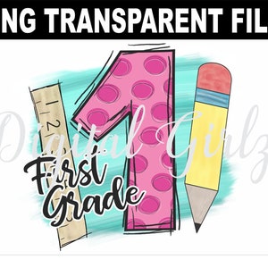 Commercial Use PNG Bundle. Back to School Sublimation. Teacher. First ...