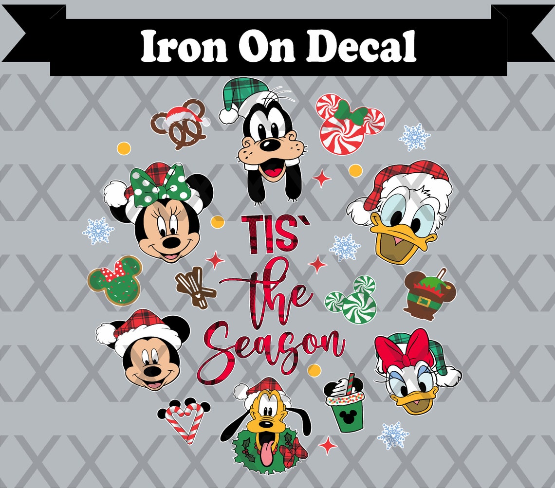 Disney Iron On. Disney Decal. Disney Shirts. Disney Christmas - Etsy