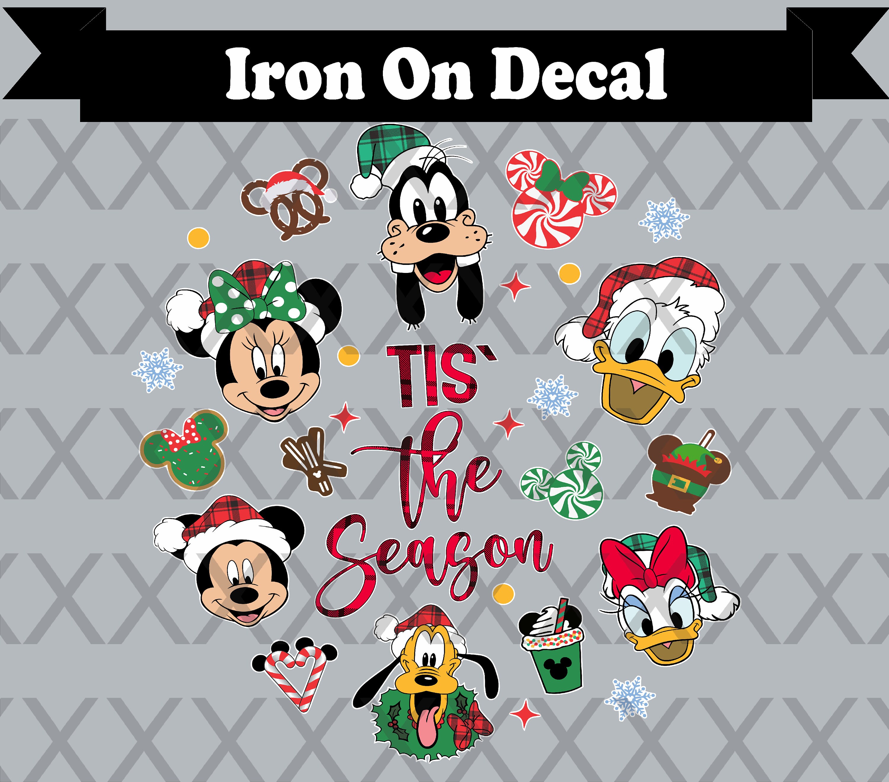 Disney Iron On. Disney Decal. Disney Shirts. Disney Christmas - Etsy
