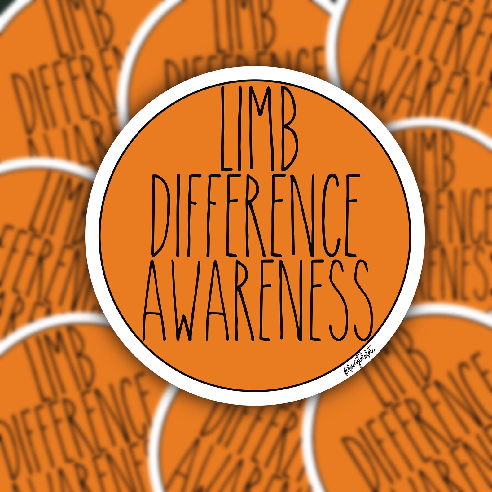 Limb Difference Awareness Round Sticker - Etsy