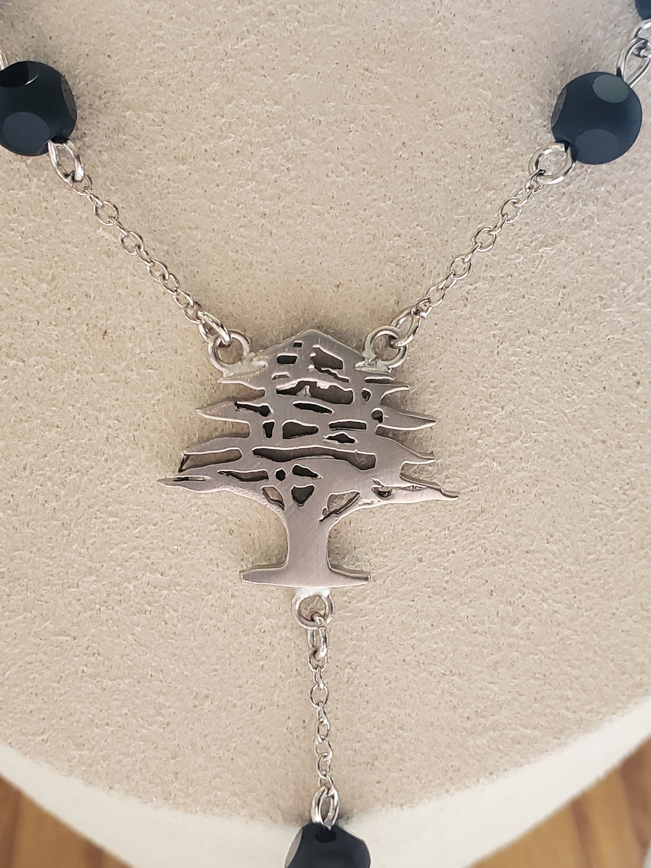 ارزة لبنان Lebanese Cedar Tree arze Rosary Necklace - Etsy