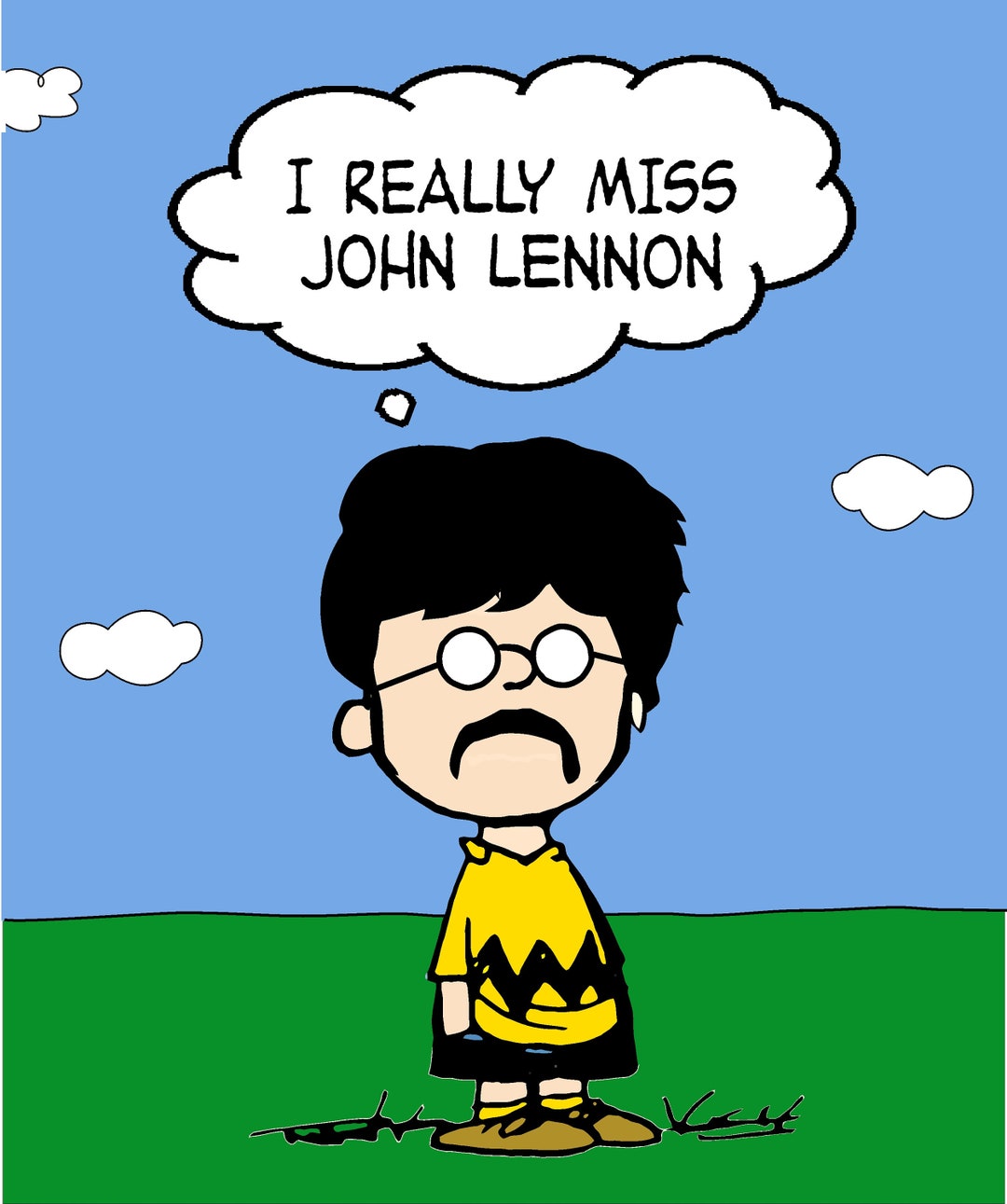 I Really Miss John Lennon Poster Beatles Available in 3 Sizes - Etsy