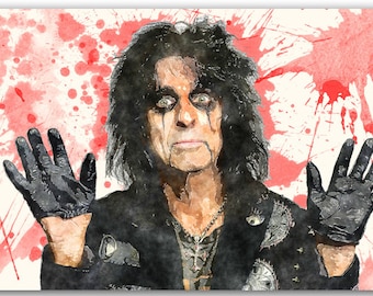 Alice Cooper Poster - Etsy UK