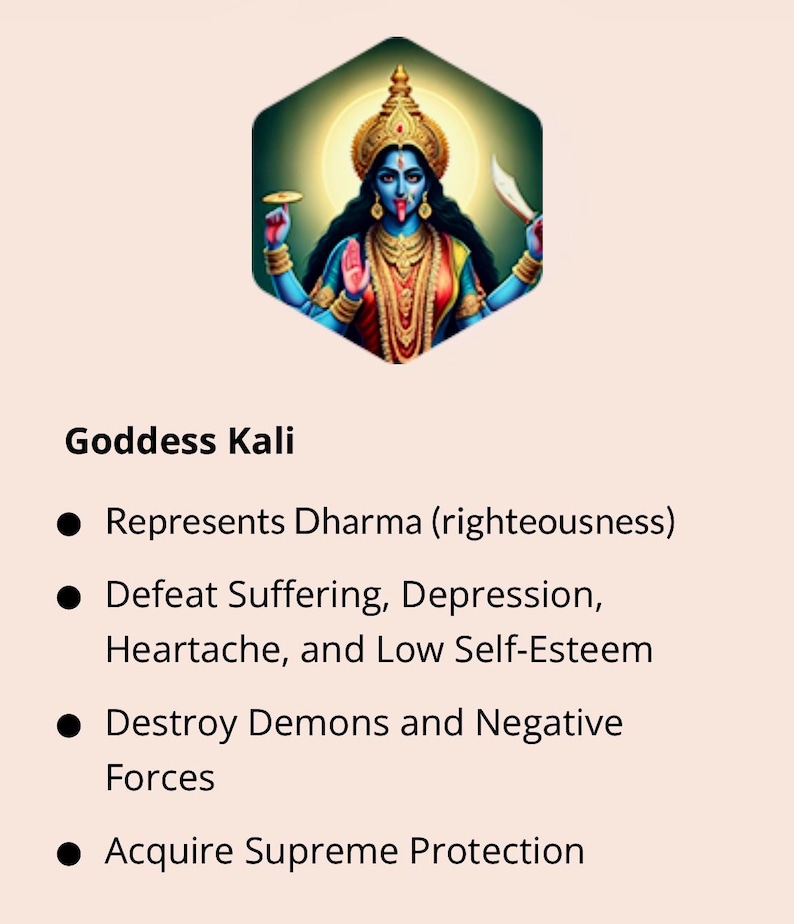 Goddess Kali Blessings (puja + Homa) - Etsy