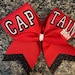Captain Cheer Bow in Your Team Colors, Great Sideline Cheer Bow, Dance ...