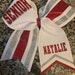 Burgundy Cheer Bow, Custom Cheer Bows in Your Team Colors, Stripes on ...