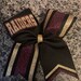 Burgundy Cheer Bow, Custom Cheer Bows in Your Team Colors, Stripes on ...
