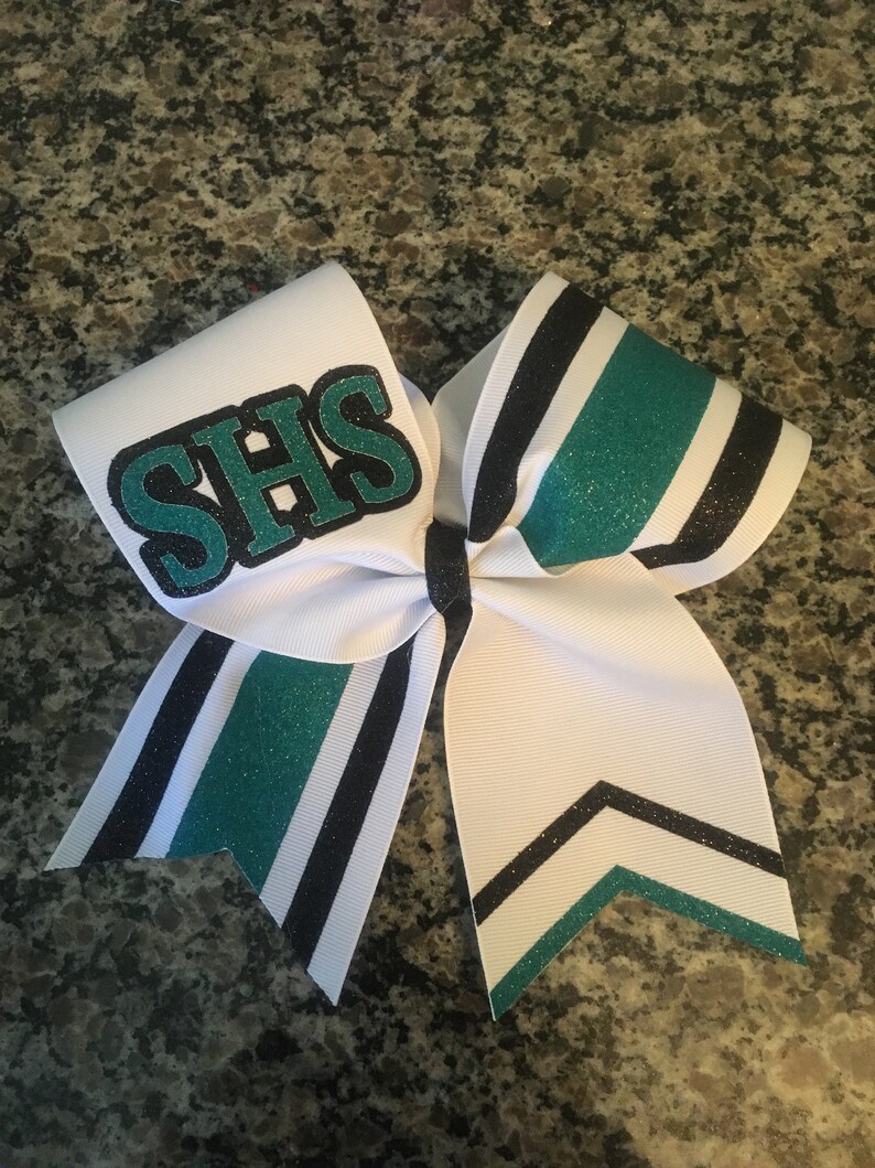 Team cheer bow Your team colors on bow Great sideline | Etsy