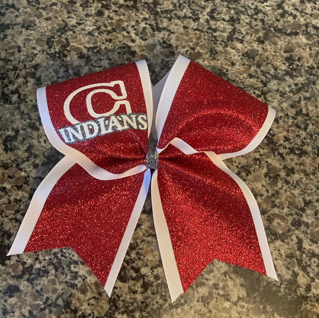 Red Cheer Bow/ Custom Cheer Bow in Your Colors/ Dance Bow/ Team Bows ...