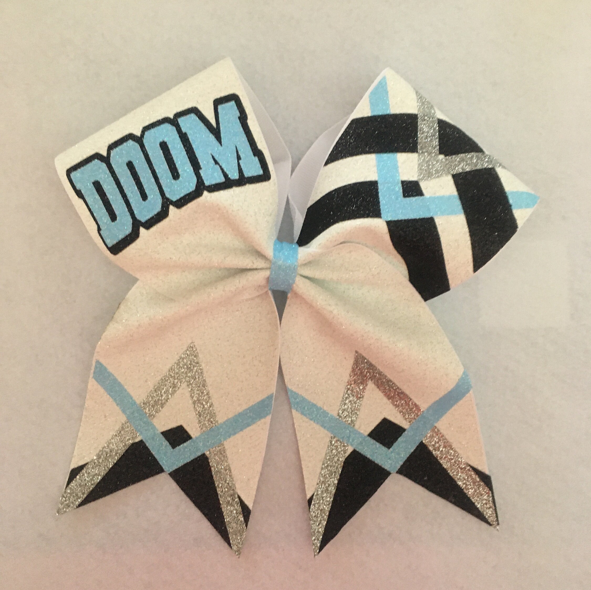 Competition cheer bow in FULL glitter. Custom cheer bow | Etsy