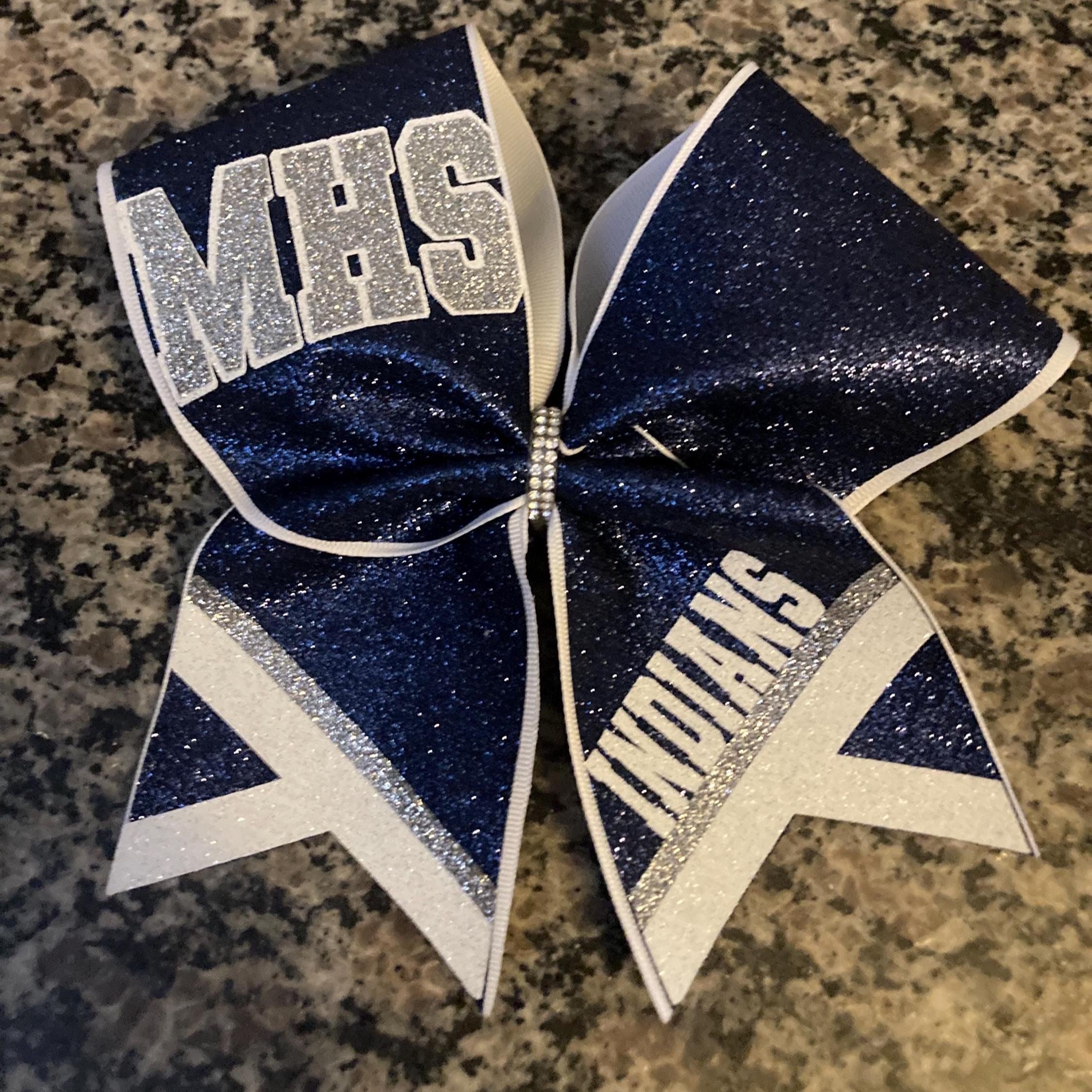 Cheer Bow in Custom Colors for School Cheer/ Full Glitter Cheer Bow ...