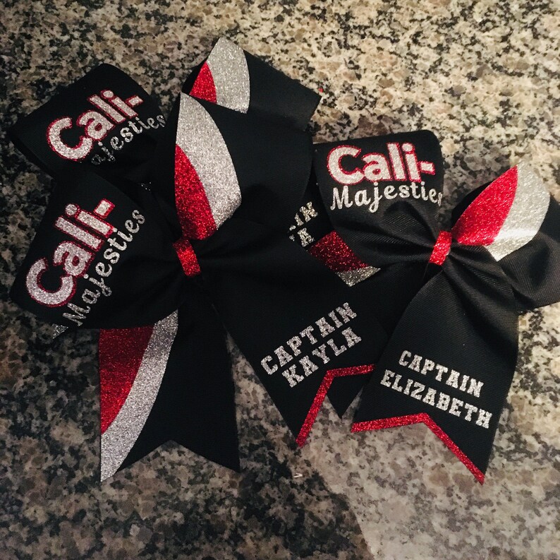 Cheer bow Rec cheer bow custom team bows kickswish cheer | Etsy
