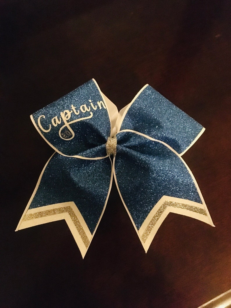 Captain Cheer Bow. Any Text on Bow. Great Football Cheer Bow - Etsy