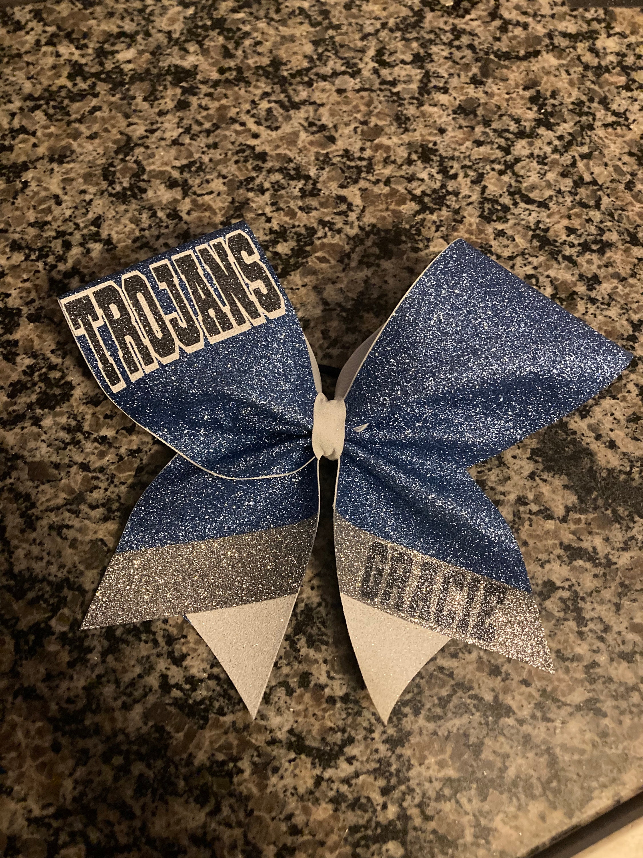 Custom Cheer Bow With Name Full Glitter Cheer Bow Custom | Etsy