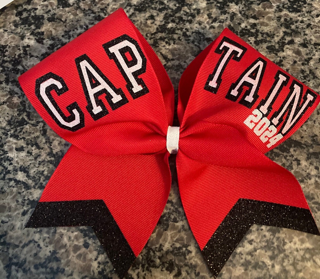Captain Cheer Bow in Your Team Colors, Great Sideline Cheer Bow, Dance ...