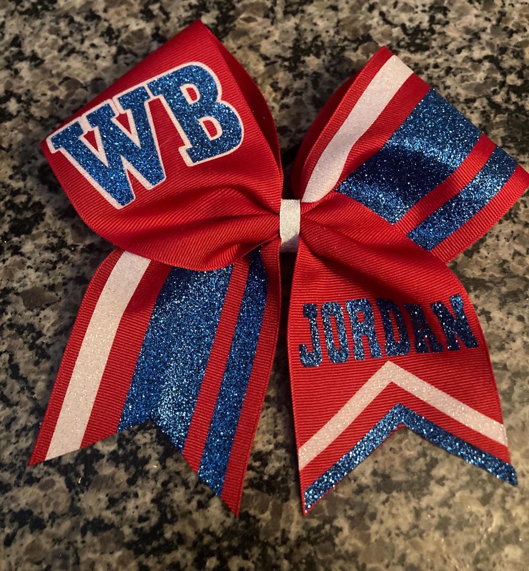 Custom Team Cheer Bows. Great Game Day Bow, Basketball/football Cheer ...