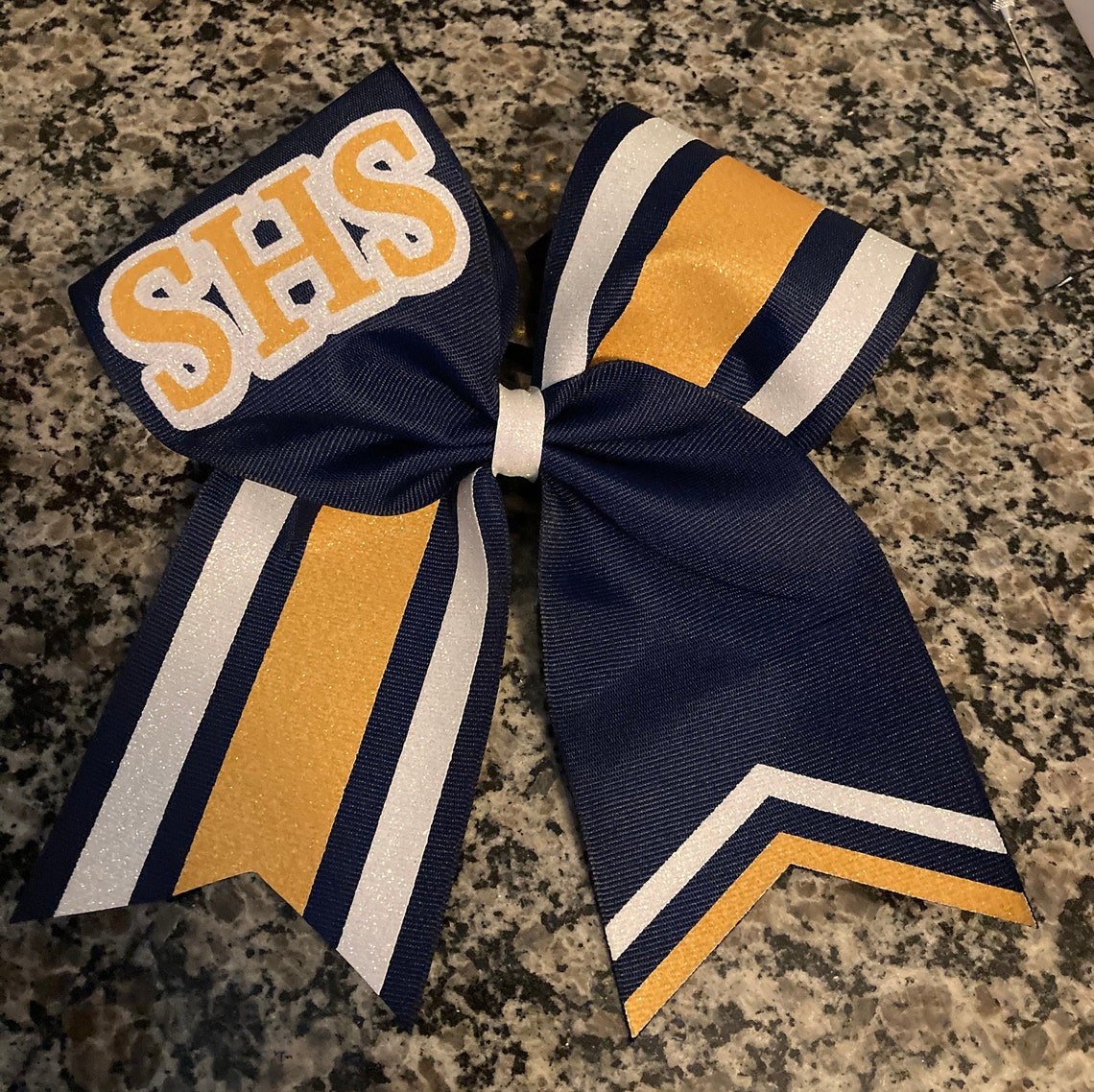 Custom Team Cheer Bows. Great Game Day Bow, Basketball/football Cheer ...