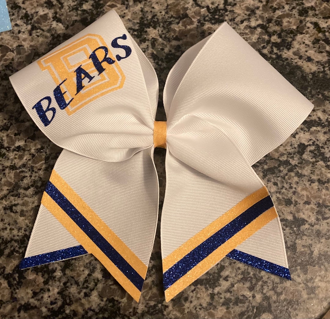 Yellow Gold Cheer Bow/ Athletic Gold Cheer Bow/ Royal Blue Cheer Bow ...