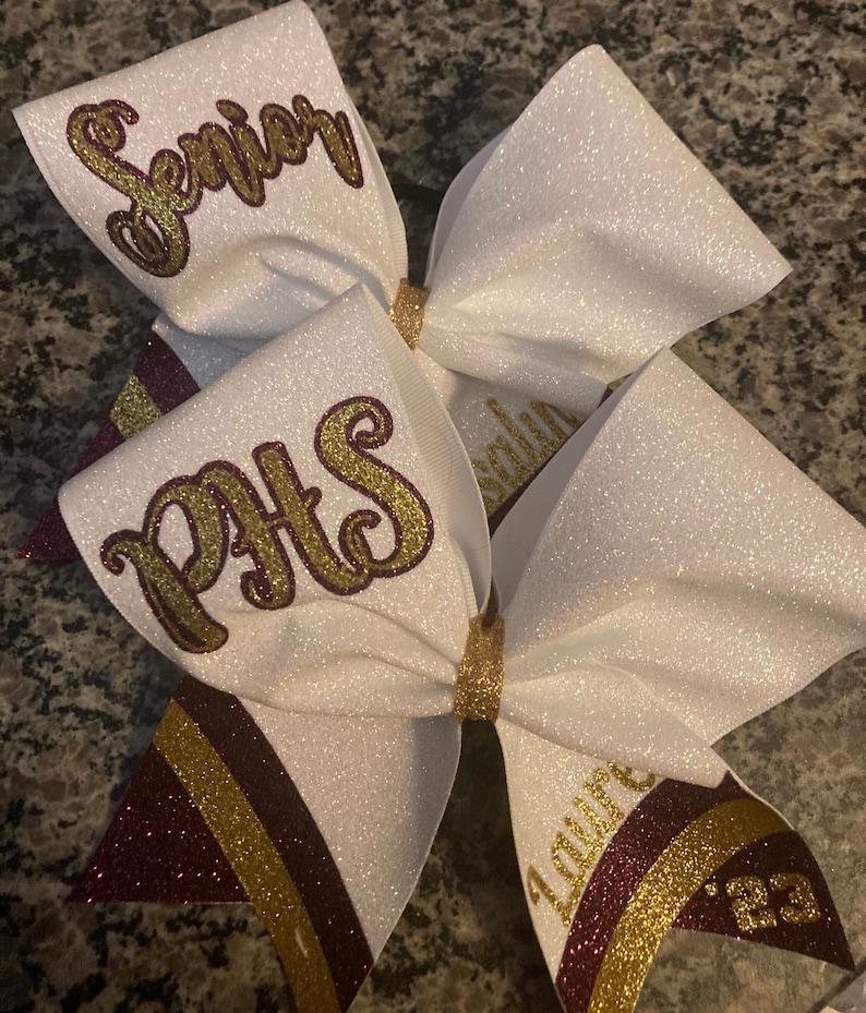 Cheer Bow - Personalized Custom Cheer Bows in Your Team Colors and Text ...