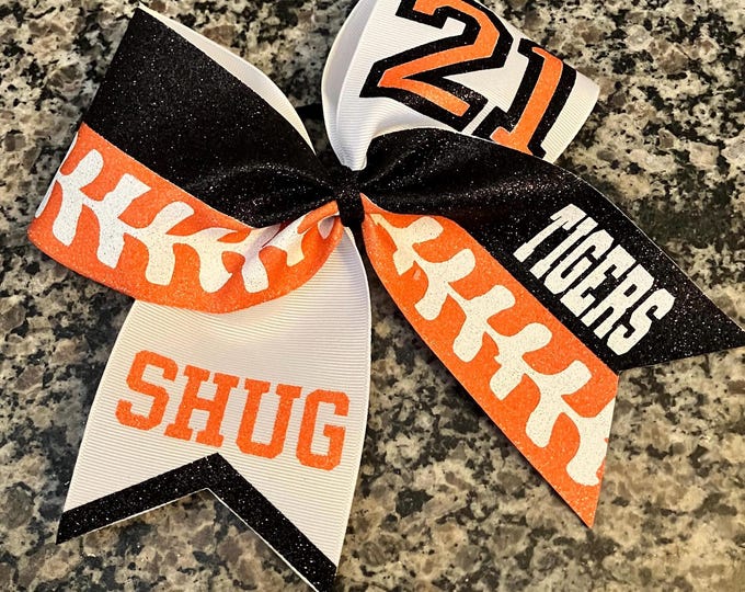 Monogrammed Rose Hair Bow - Custom Bow With Initials - Bow With ...