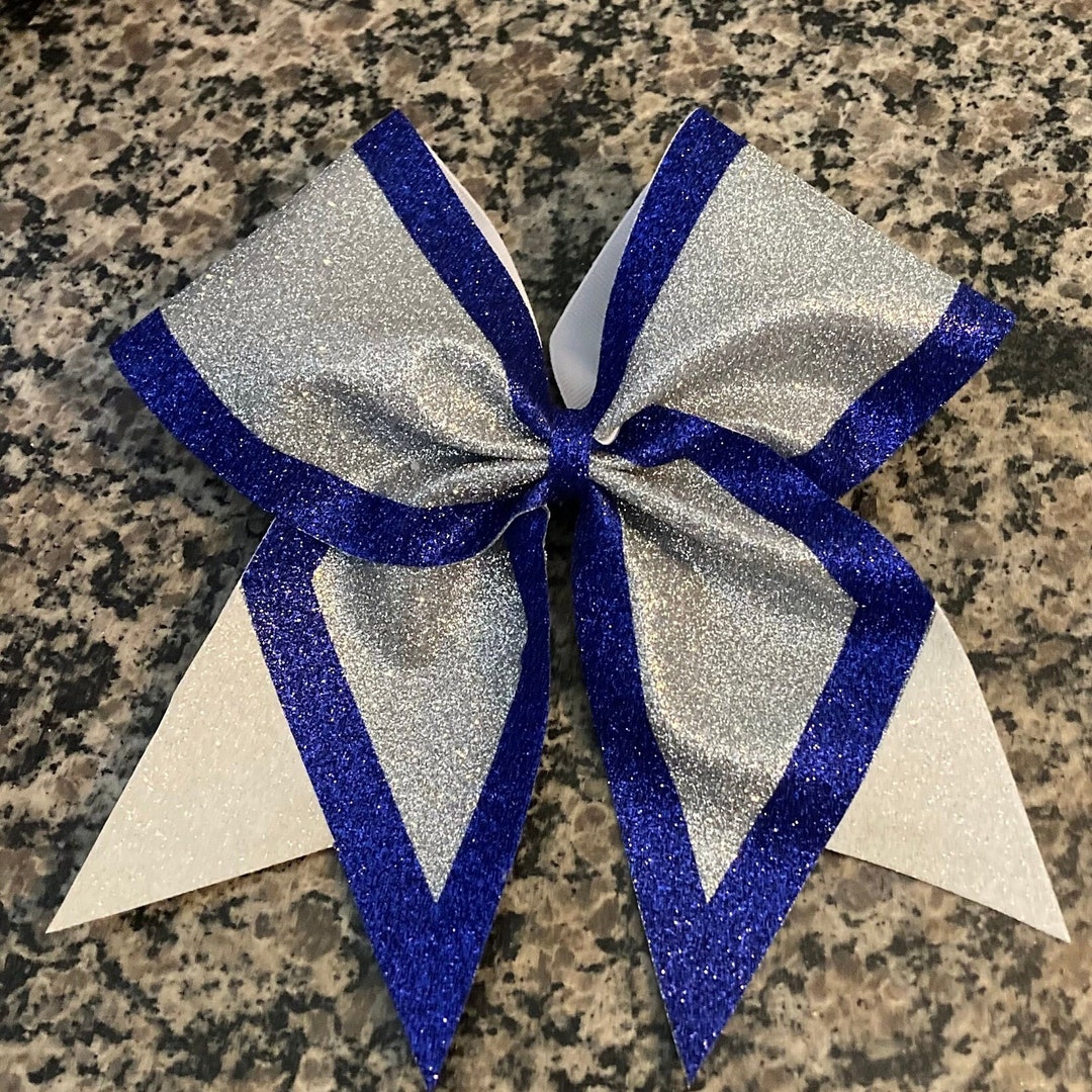 Royal Blue Bows, Dance Bows, Cheer Bows, Triangle Corner Cheer Bow ...