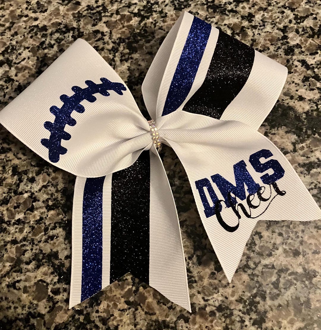 Football Game Day Cheer Bow | Custom Football Cheer Bow | Team Spirit ...