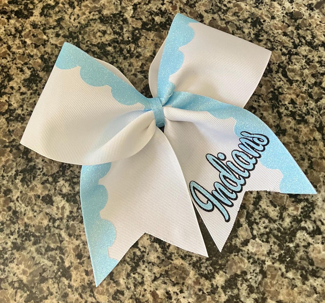 Custom Cheer Bow With Name - Personalized Cheerleading Hair Bow - Team ...