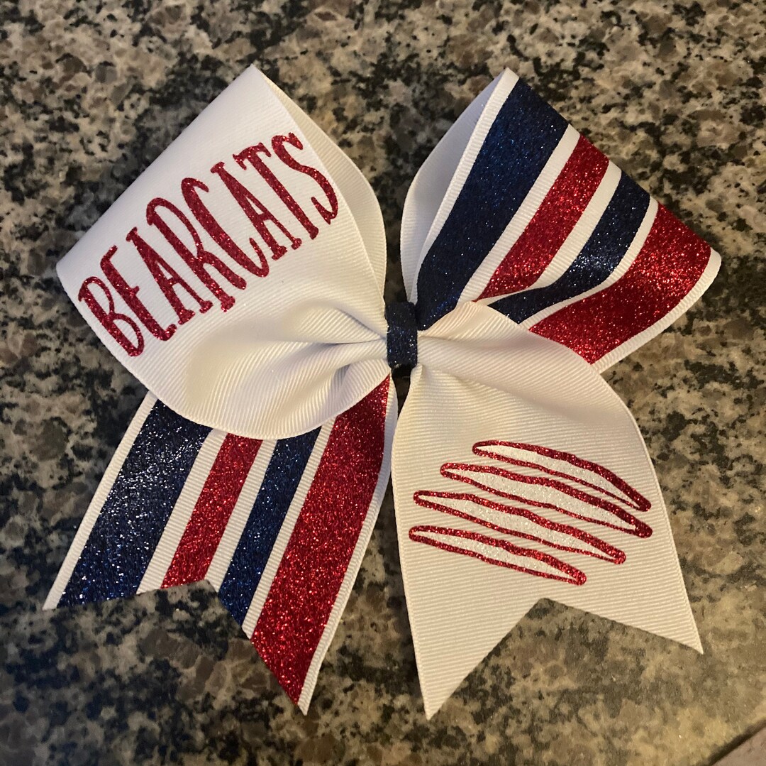 Cheer Bow With Claw - Custom Cheer Bows in Your Team Colors - Sideline ...