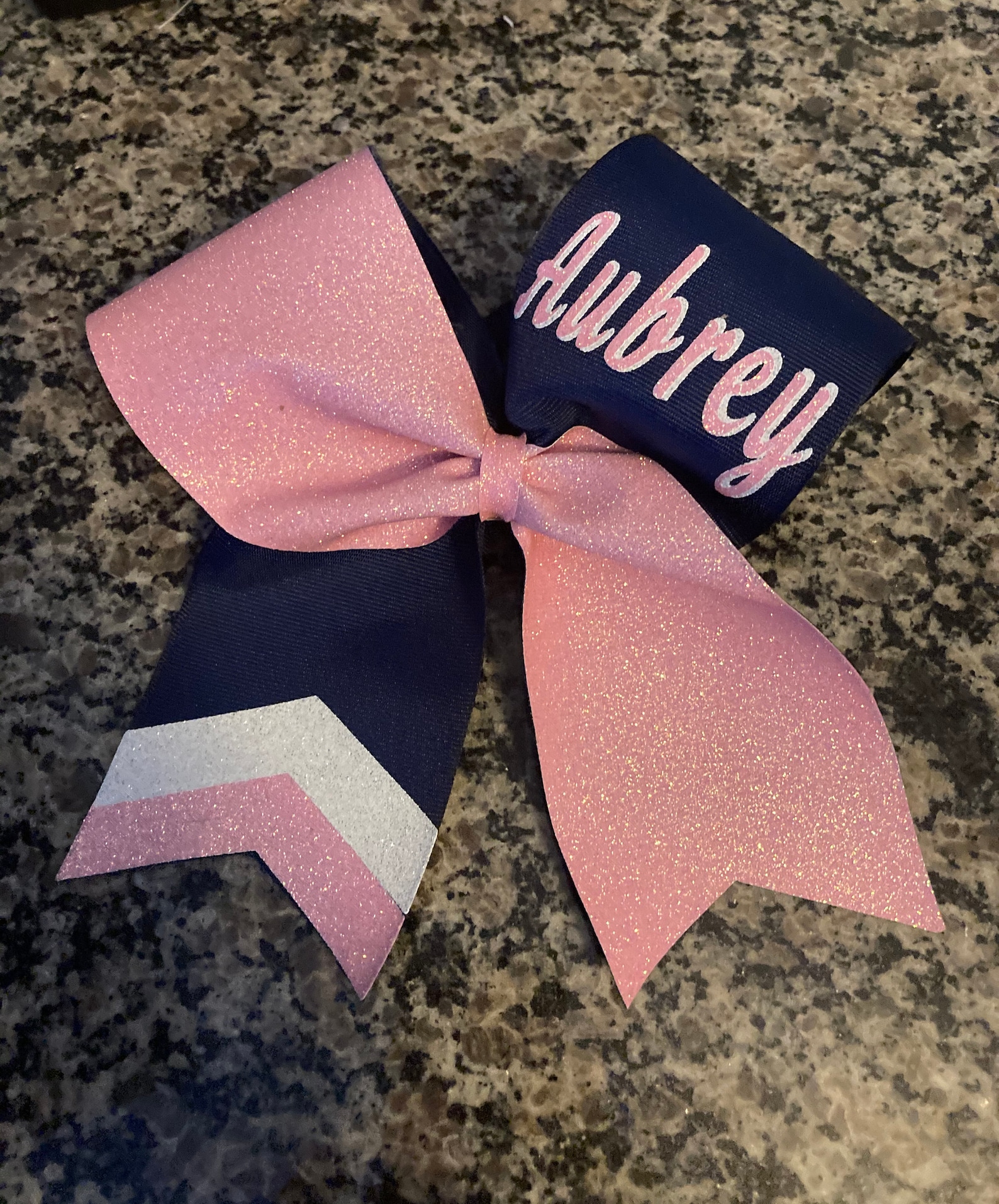 Navy Cheer Bow, Pink Cheer Bow, Custom Cheer Bow/ Dance Bow/ Glitter ...