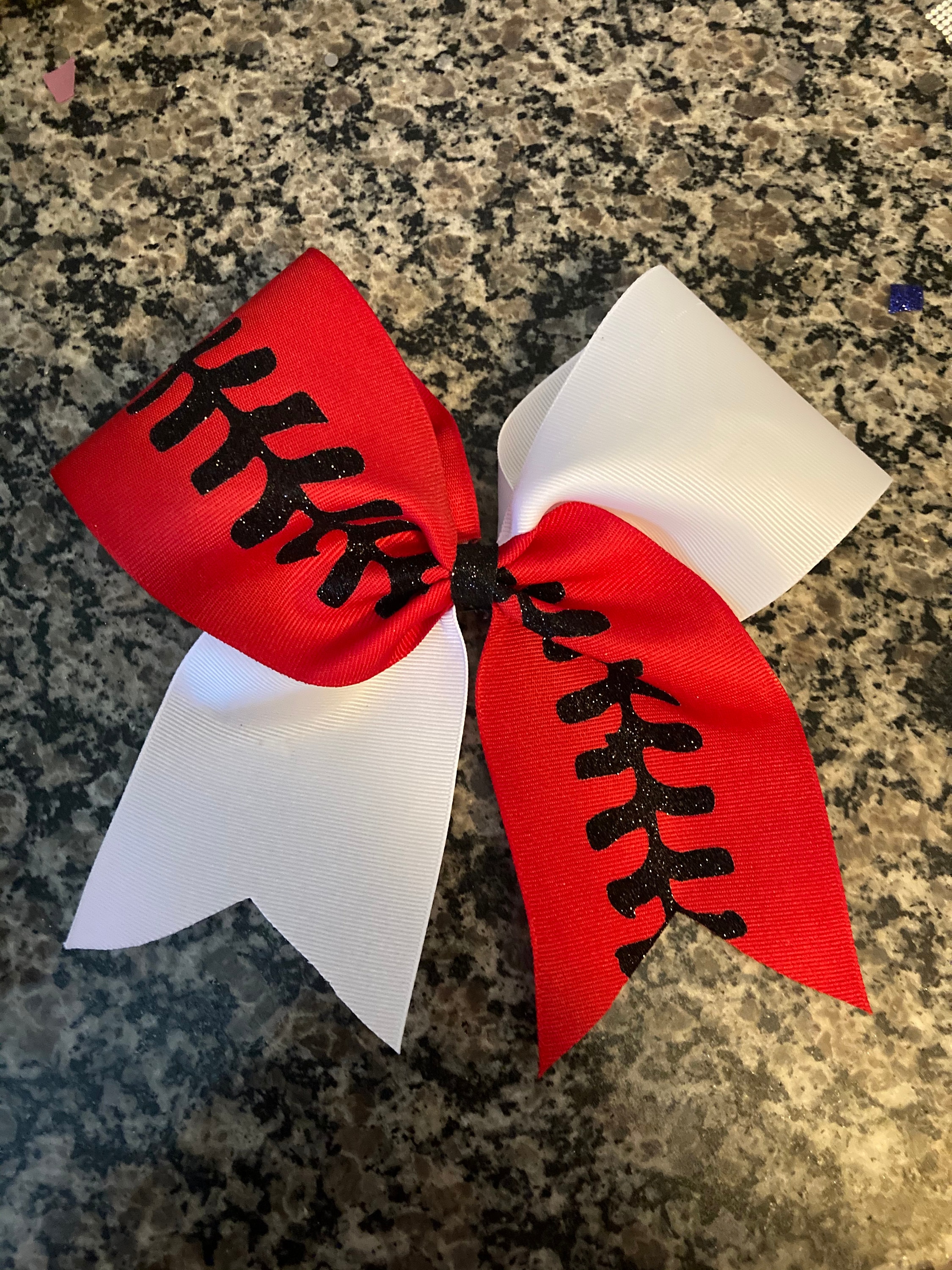 Softball Bow in Two Colors Custom Softball Hair Custom - Etsy