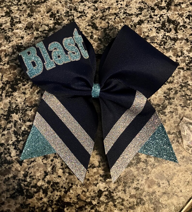 Gameday Cheer Bow, Sideline Cheer Bow Done in Your Team Colors, Wolves ...