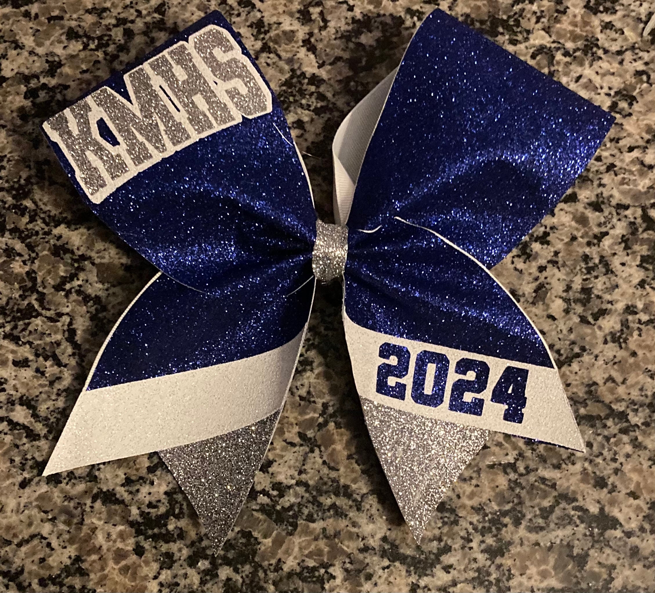 Custom Cheer Bow With Name Full Glitter Cheer Bow Custom | Etsy