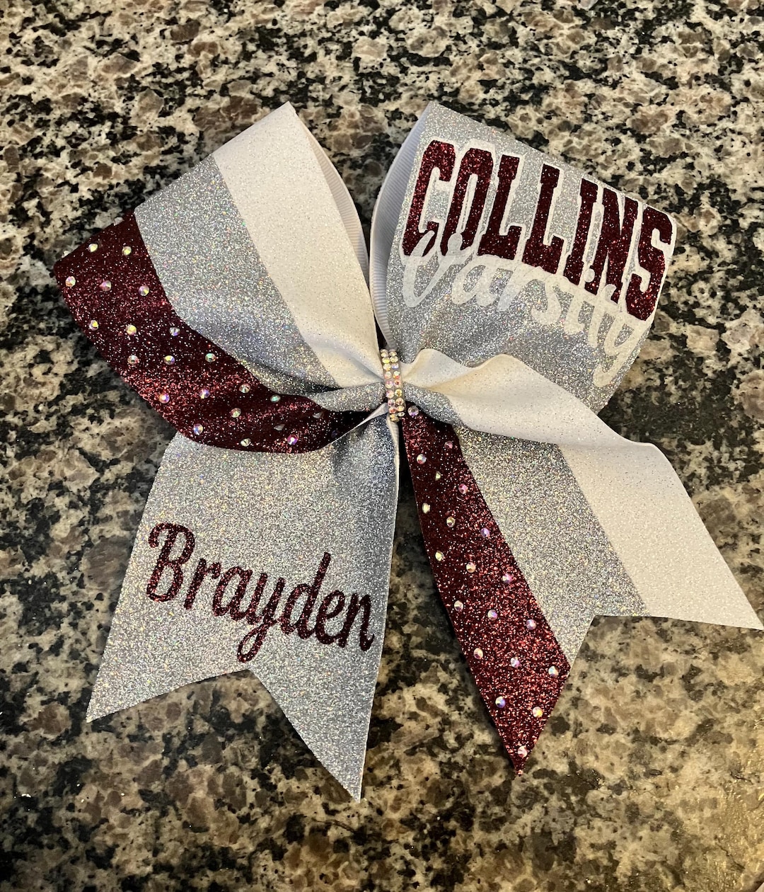 Burgundy Cheer Bows. Custom Cheer Bows Great School Cheer Bow, Dance ...