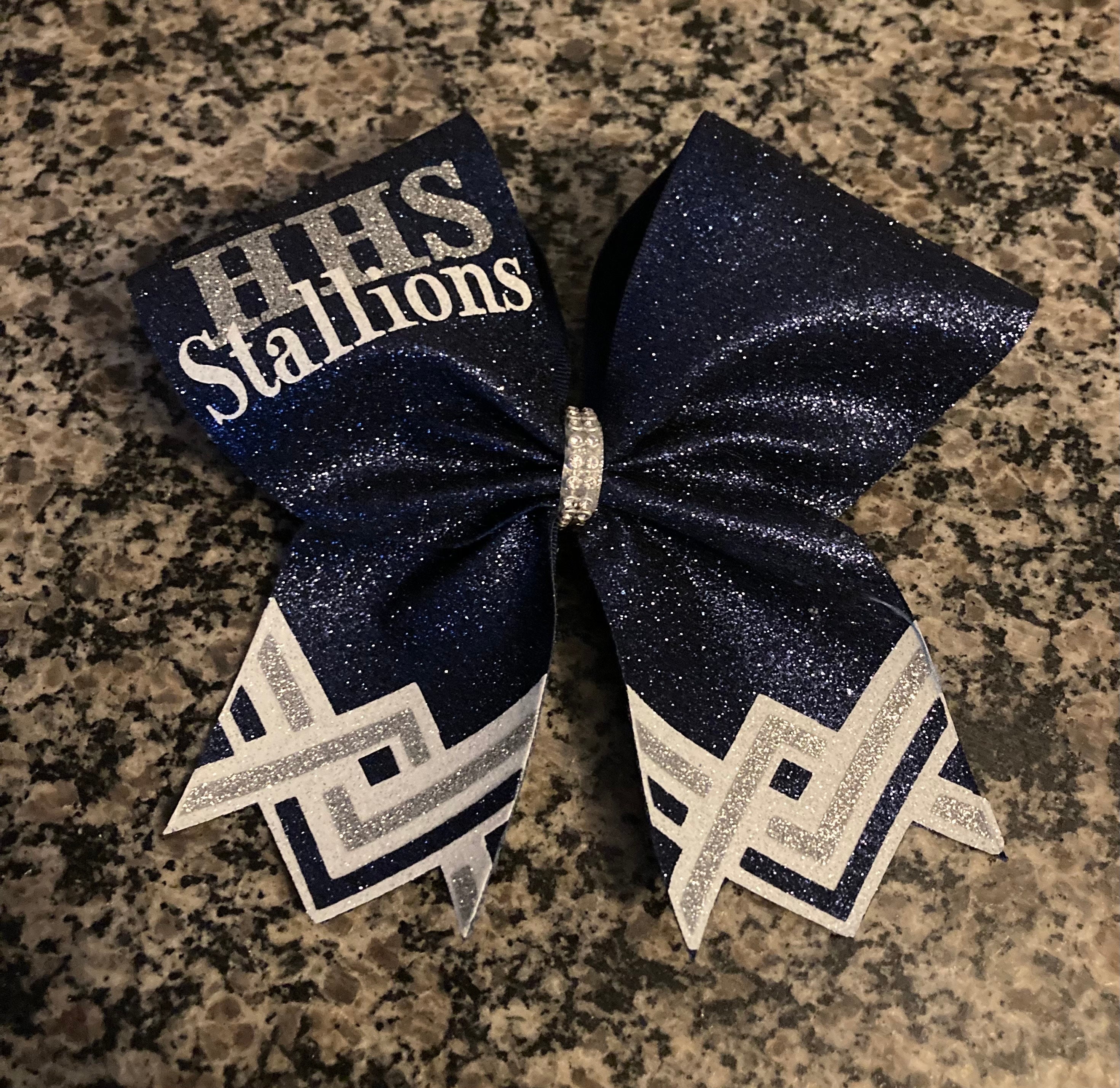 Cheer Bow in Custom Colors for School Cheer Bow/ Full Glitter Cheer Bow ...