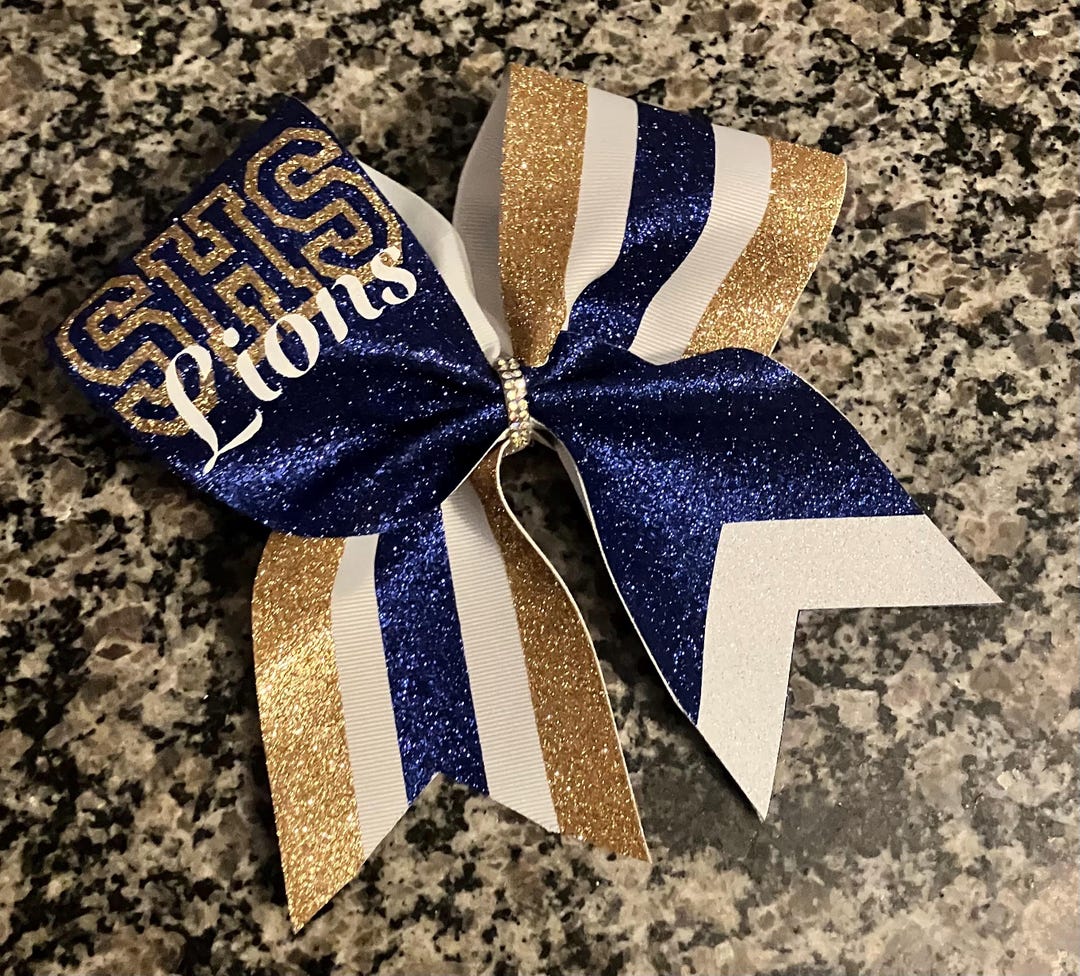 Personalized Cheer Bow With Team Name & Colors- Comp Cheer and Dance ...