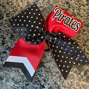 Cheer Bow for Rec Cheer - Competition Cheer Bow - Glitter Cheer Bows ...