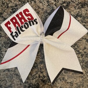 Custom Glitter Cheer Bow Designed in You Colors. Swish Design Cheer Bow ...