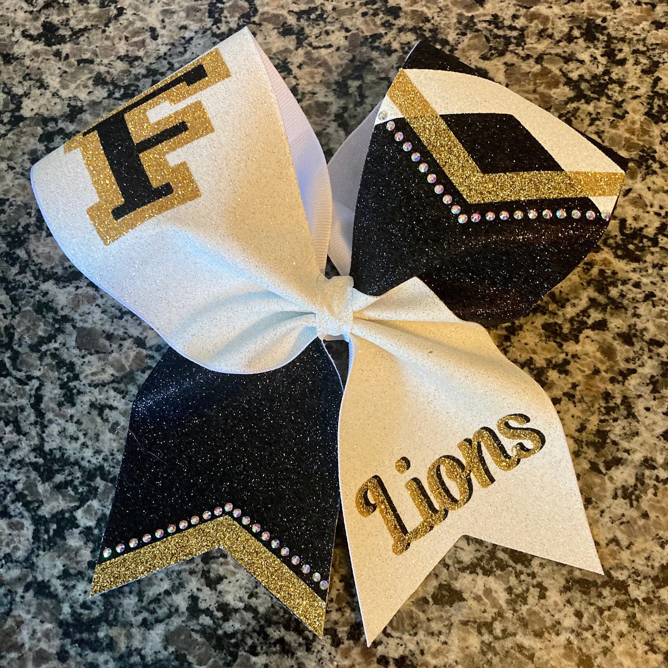 High School Cheer Bow/ Custom Cheer Bows/ Varsity Cheery Bow/ JV Cheer ...