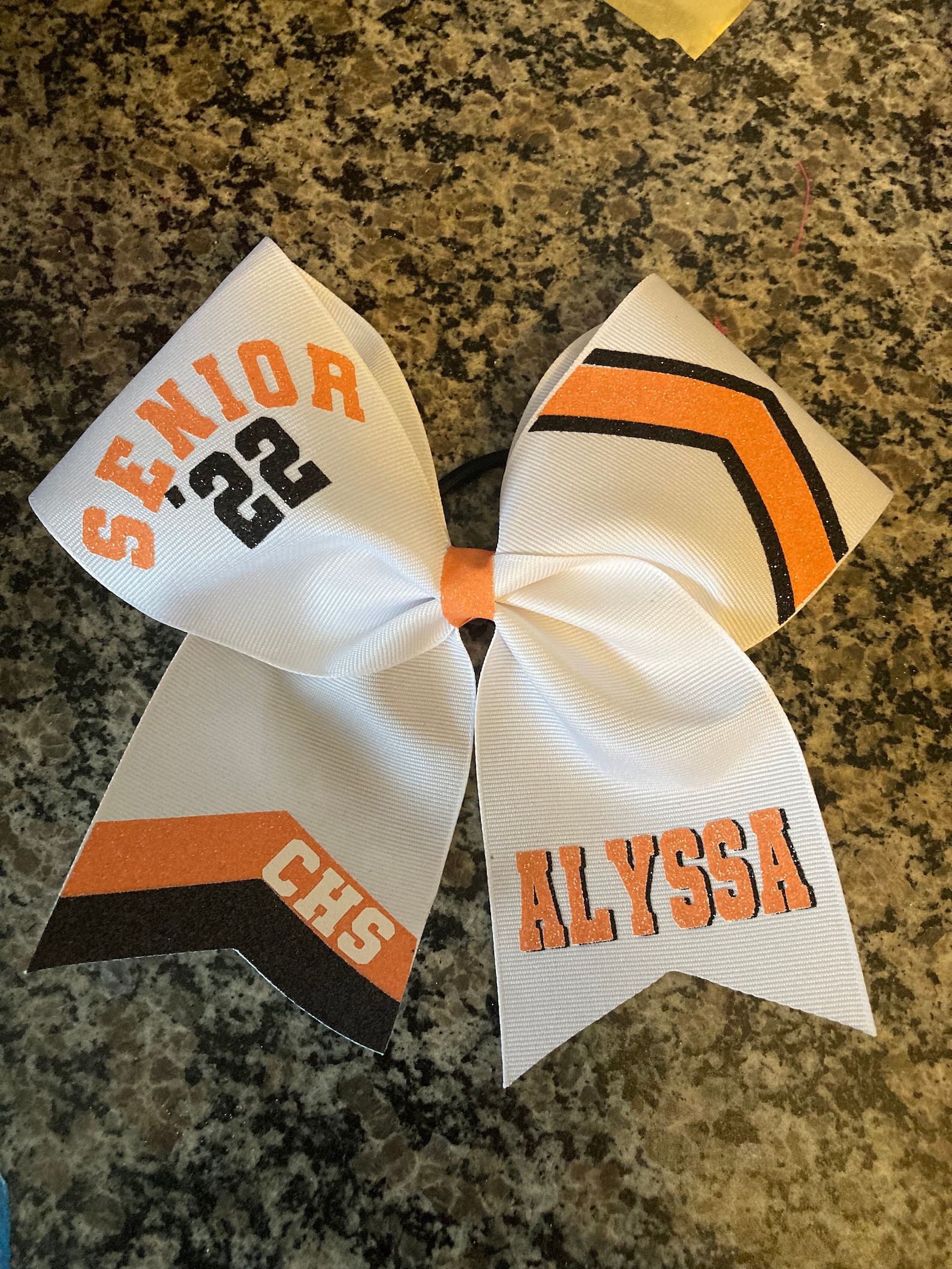 Senior Cheer Bow/ Cheer Bow / Captain Cheer Bow/ Team Name on - Etsy