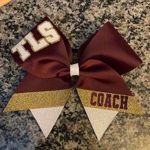 Cheer Bow With Angled Tails in Your Team Colors. Great Recreation Cheer ...