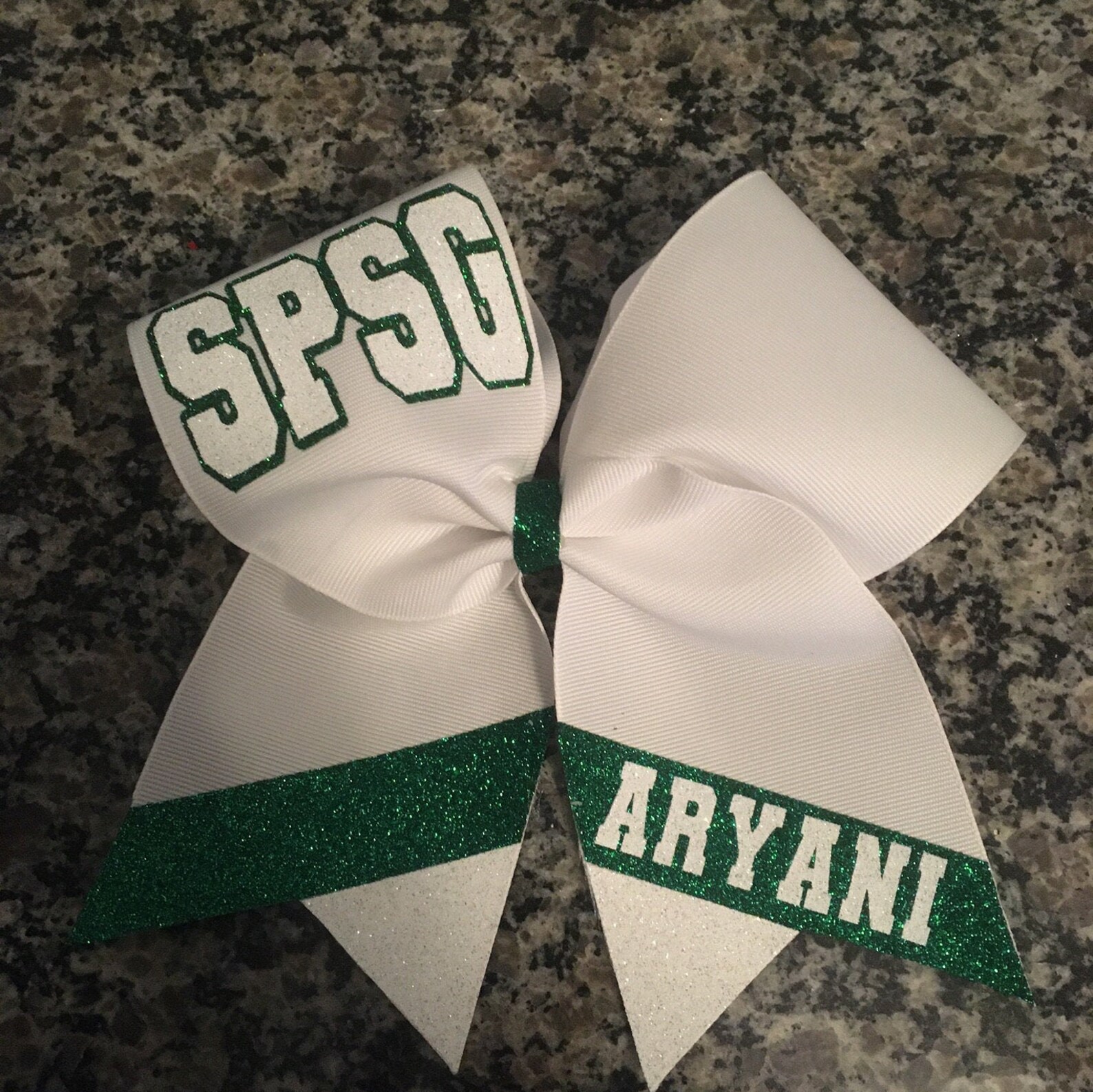 Black and Gold Cheer Bow Custom Team Bow Your Colors on - Etsy